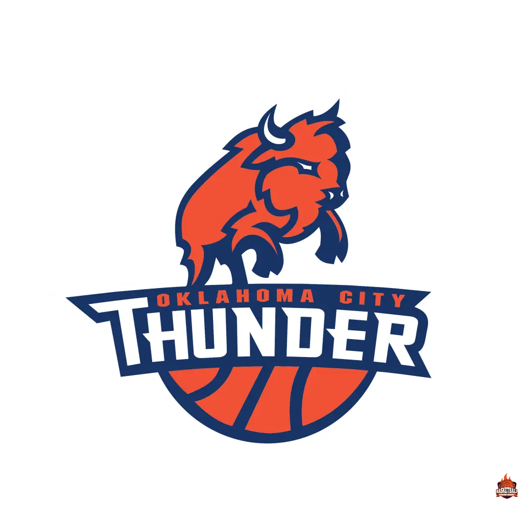 Sticker logo décoratif nba Oklahoma_city_thunder - Sticker Club Basket – Sticker-Basket : le ...