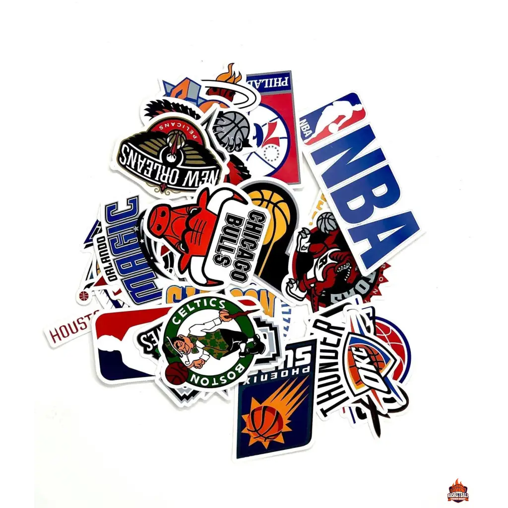 32 Stickers Autocollants NBA Basketball Lakers,bulls Celtics ...