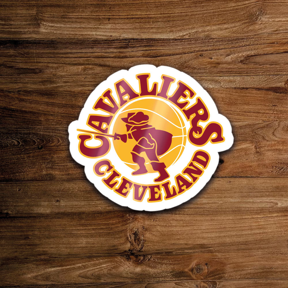 Adhésif pour fan nba Sticker_autocollant_logo_Cleveland_Cavaliers ...