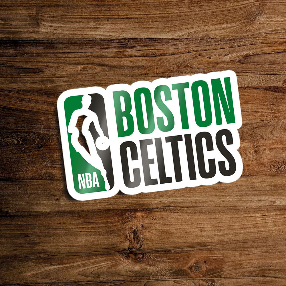 Sticker de décoration basket nba Sticker_autocollant_logo_boston ...