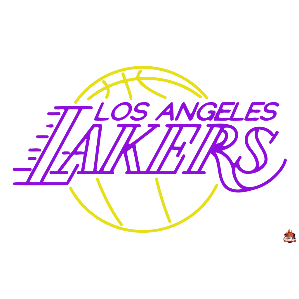 Adhésif pour fan nba Sticker_autocollant_logo_Los_Angeles_Lakers ...