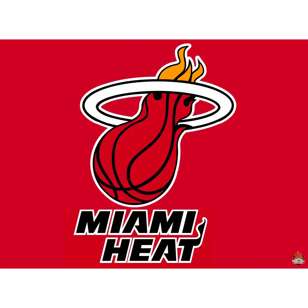 Autocollant logo nba Miami_HEAT - Sticker Club Basket – Sticker-Basket ...