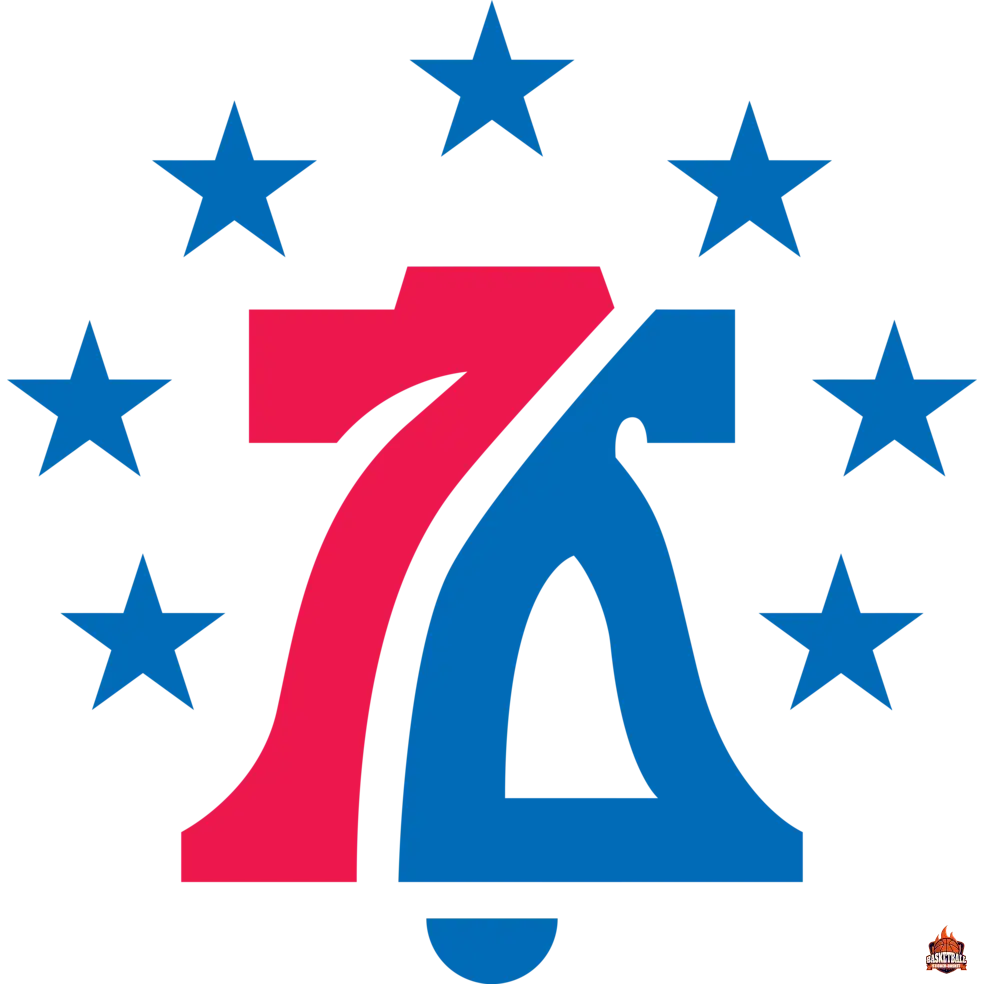 Autocollant logo nba Philadelphia_76ers - Sticker Club Basket – Sticker ...