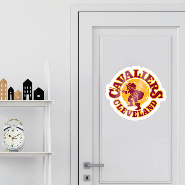 Adhésif pour fan nba Sticker_autocollant_logo_Cleveland_Cavaliers ...