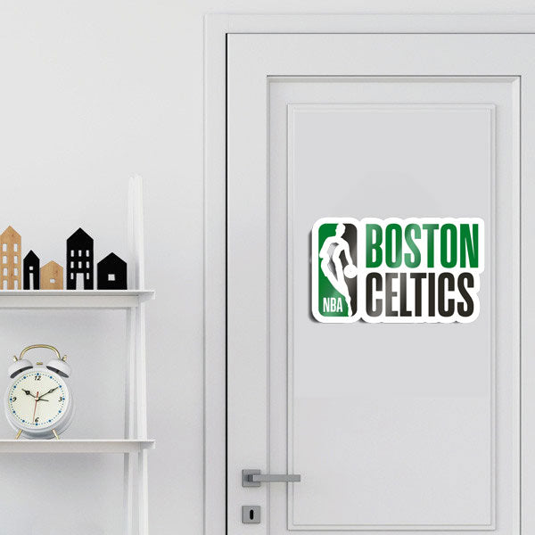 Sticker de décoration basket nba Sticker_autocollant_logo_boston ...