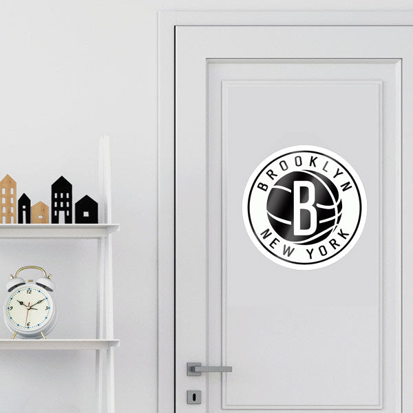 Sticker basket décor nba Sticker_autocollant_logo_brooklyn_nets ...